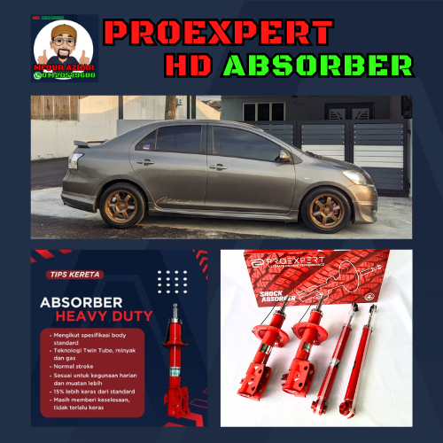 TOYOTA VIOS NCP42 / NCP93 / NCP150 /NSP151 / YARIS ABSORBER HEAVY DUTY ...