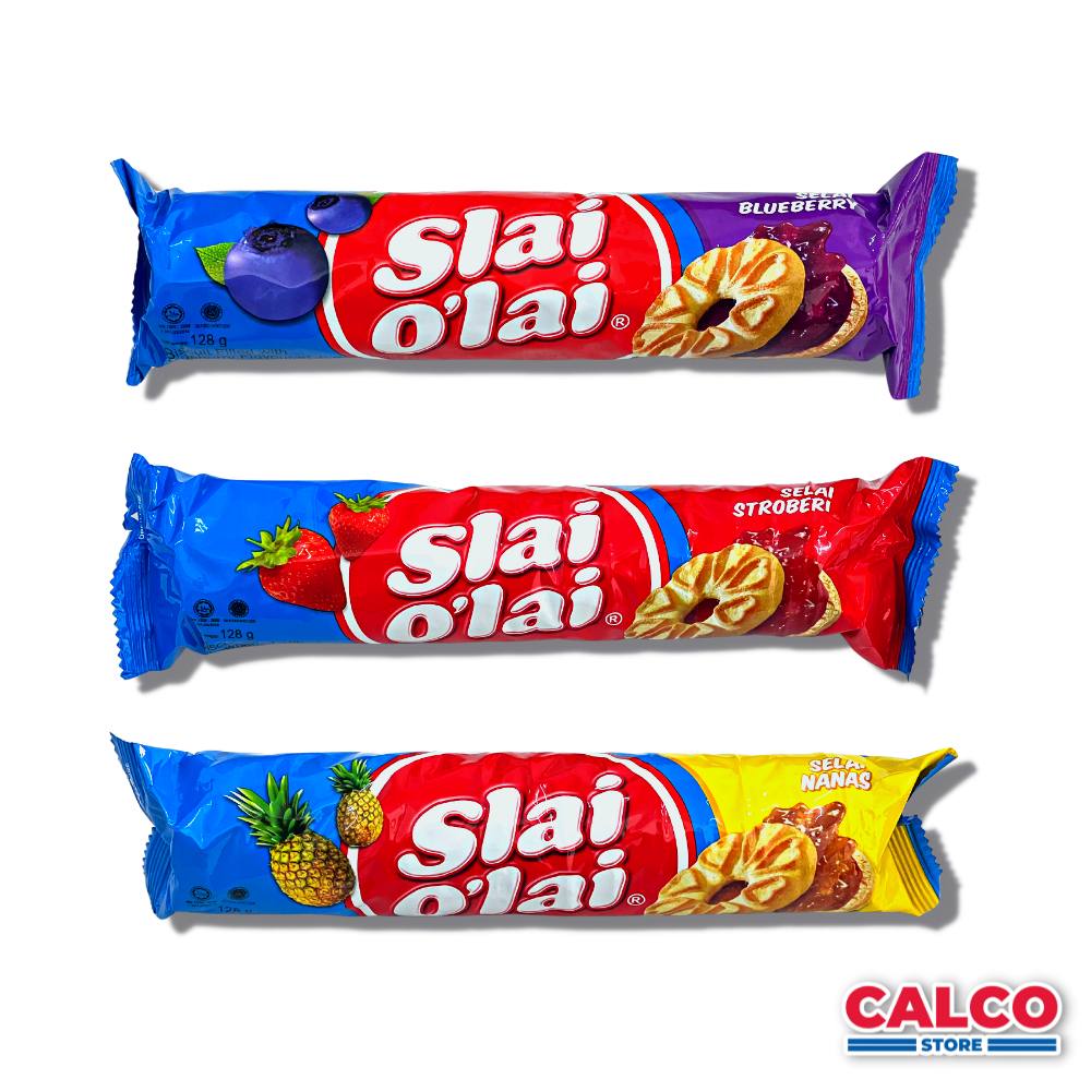 128g Mayora Slai Olai Biscuit Filled Blueberry / Strawberry / Pineapple ...