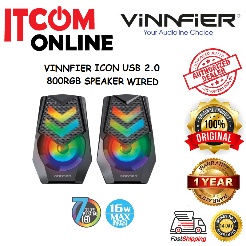 VINNFIER ICON 800RGB USB 2.0 WIRED SPEAKER BLACK | Shopee Malaysia