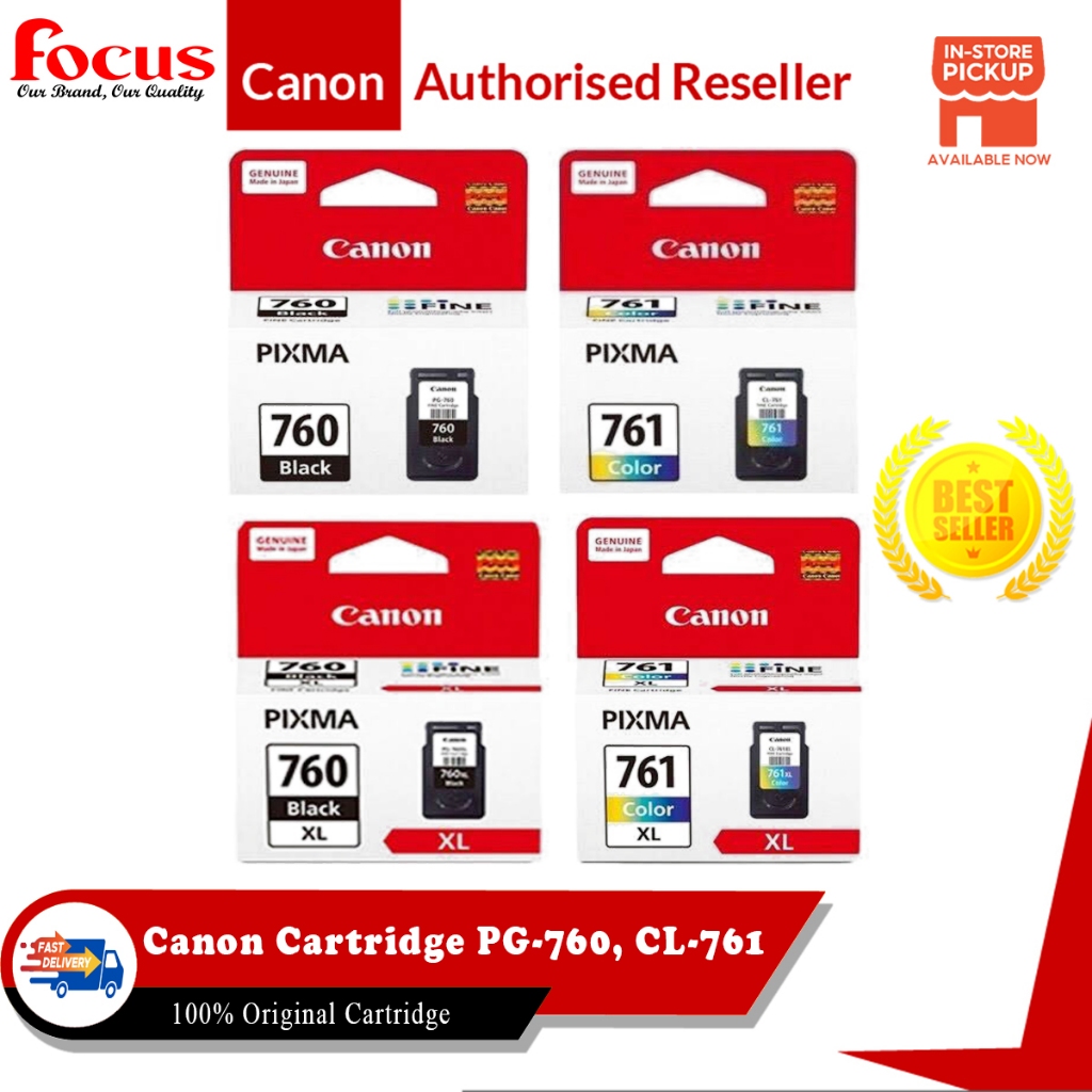 Canon Ink Cartridge Pg-760 / Cl-761 / Pg-760 Xl / Cl-761Xl For Ts5370 ...