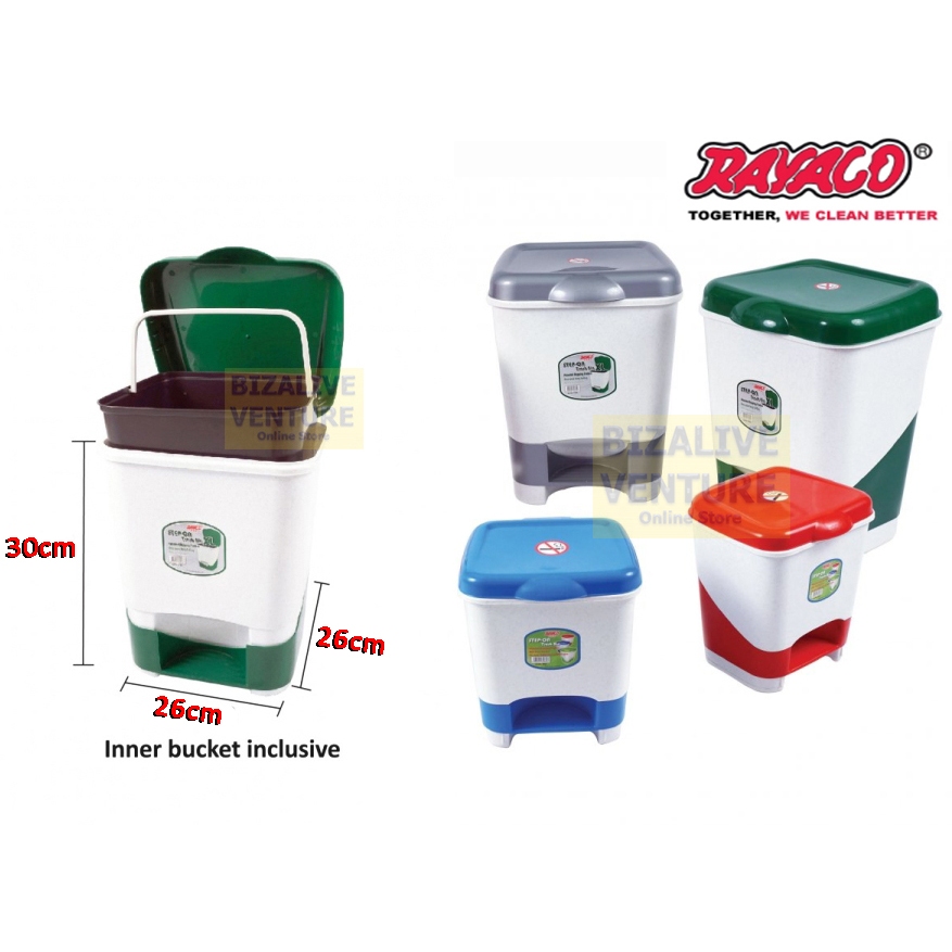 Rayaco Step Dustbin | Sanitary Bin | Pedal Dustbin | Tong Sampah Pijak ...