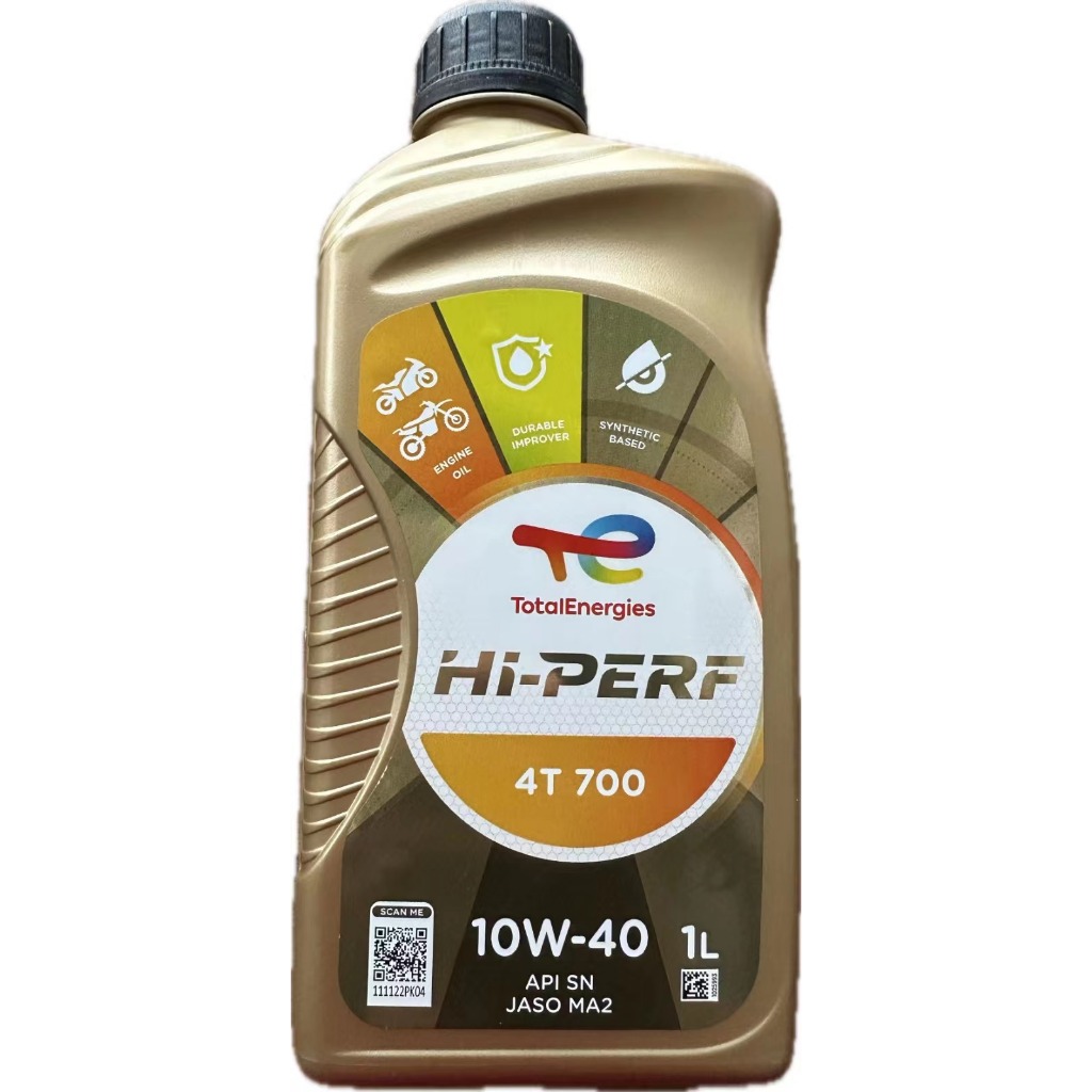 TOTAL TOTALENERGIES HI PERF 4T 700 10W-40 SEMI SYN (1 LITTER) MINYAK ...