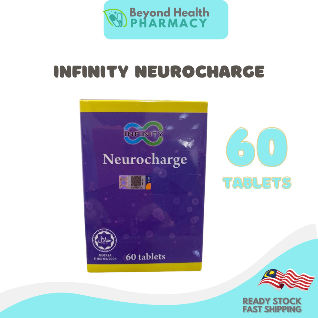 INFINITY NEUROCHARGE 60 TABLETS 100% ORIGINAL | VITAMIN SARAF | Shopee ...