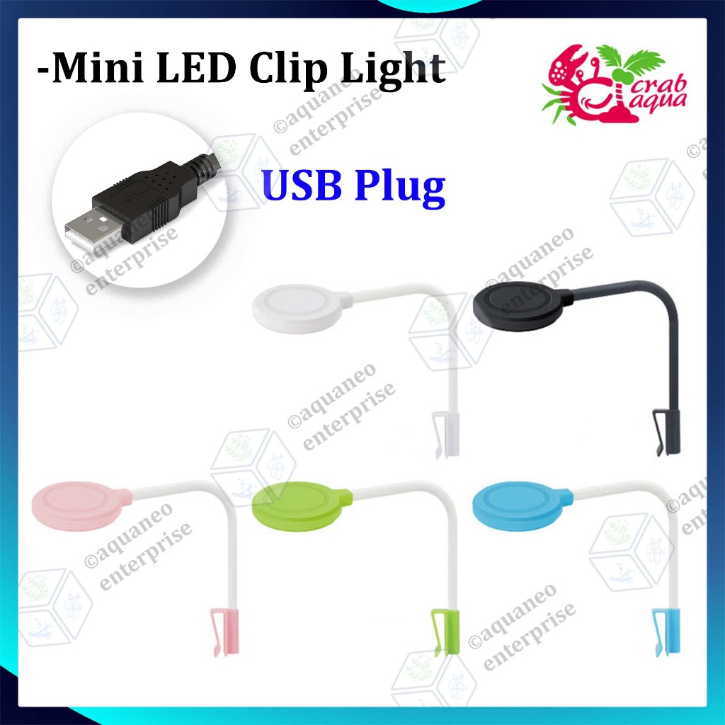 Crab Aqua USB Aquarium Clip LED Light 5W | aquarium led light mini ...