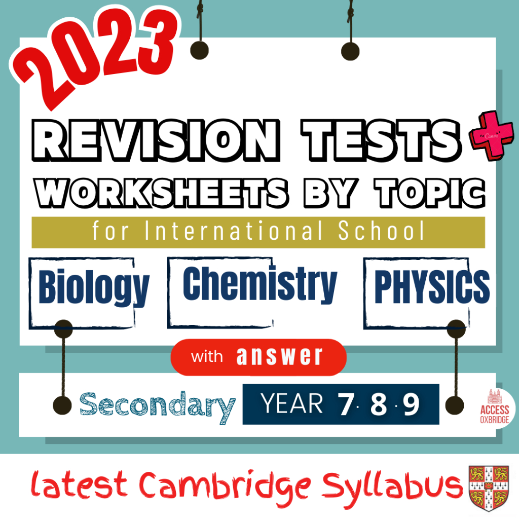 K20 Latest Syllabus New Cambridge Secondary Science Tests + Science ...