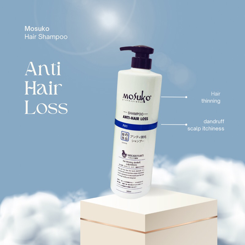 Mosuko anti hair loss shampoo dandruff scalp itchiness 1000ml | Shopee ...