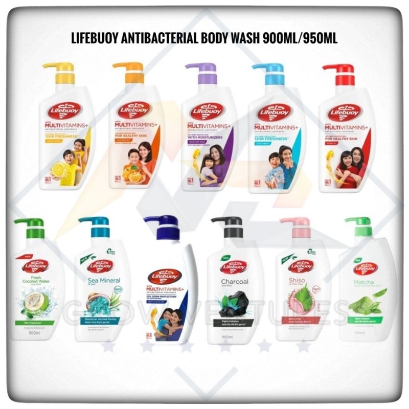 【900ml/950ml】Lifebuoy Body Wash Antibacterial | Shopee Malaysia