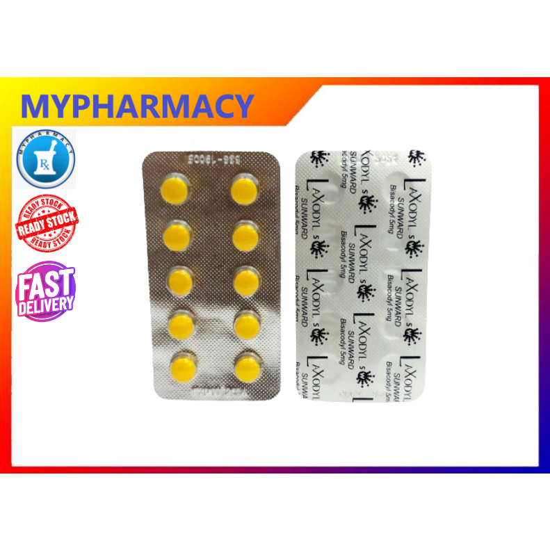 LAXODYL TABLET 5MG (Bisacodyl 5mg) laxative - Constipation / Sembelit ...