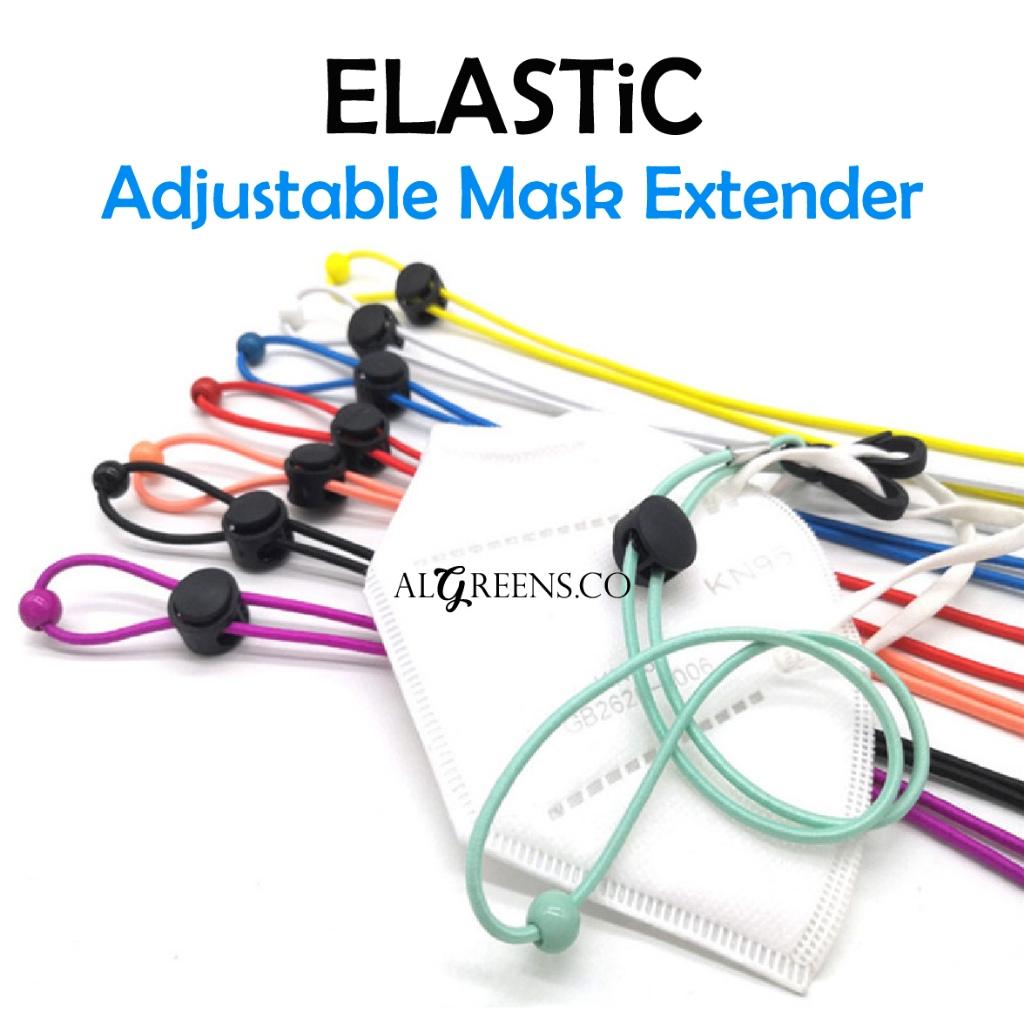 ALGREENS Elastic Adjustable Mask Extender For Hijabi Lanyard Anti-Lost ...