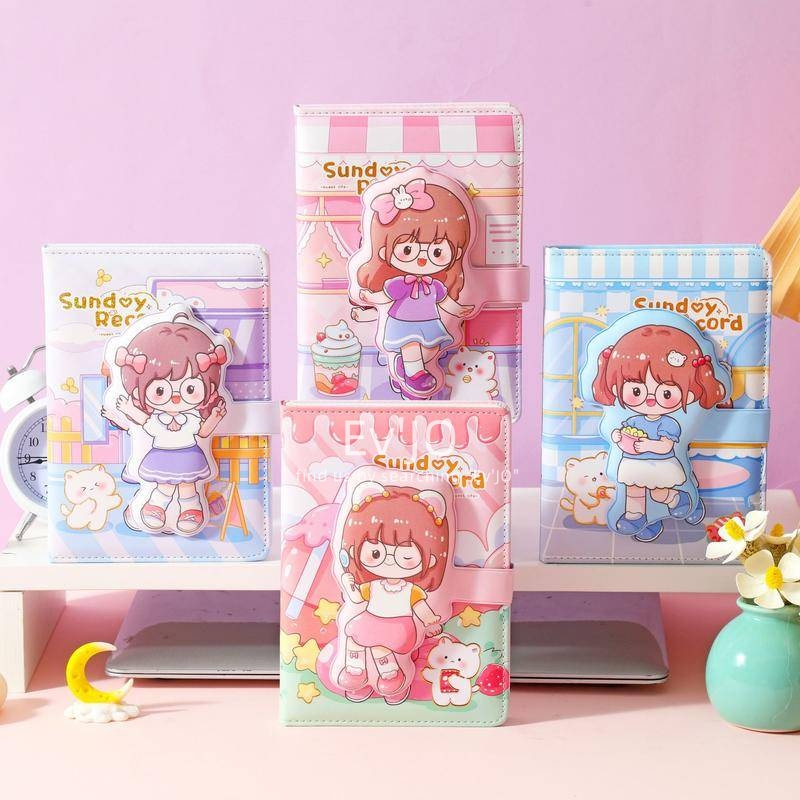 Notebook Cute A5 130 Pages Cartoon Decompression Dairy Book Student ...