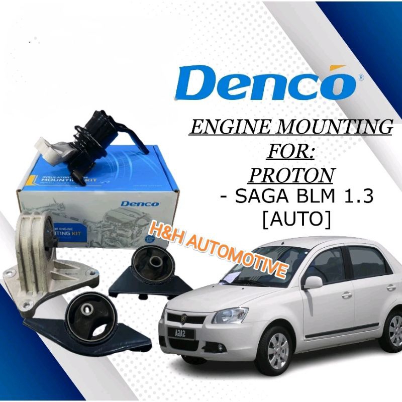 DENCO PROTON SAGA BLM 1.3 (AUTO) ENGINE MOUNTING KIT SET PREMIUN QUALITY READY STOCK IN MALAYSIA ...