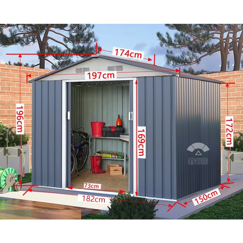 DIY Senang Pasang Store Cabin Kontena Garaj Stor Belakang rumah kebun ...