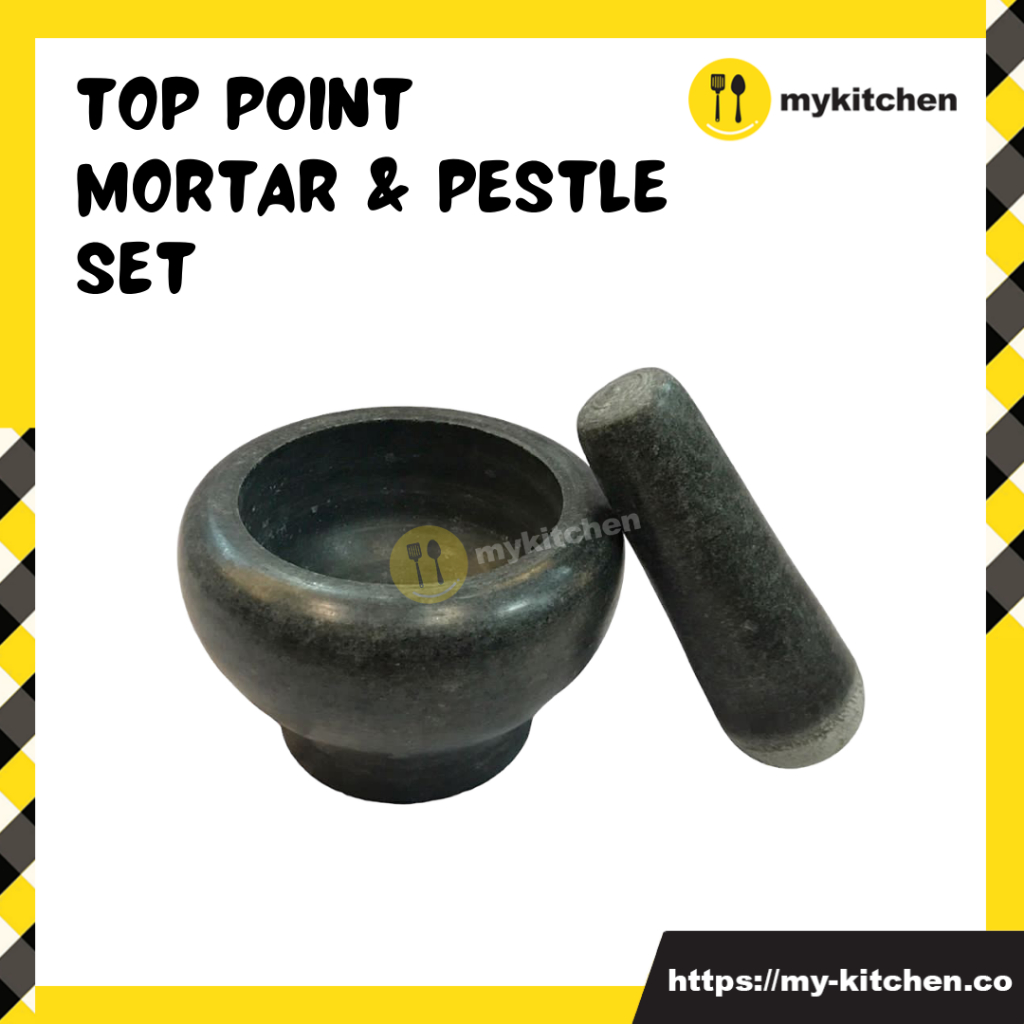 [MY KITCHEN] Top Point Mortar & Pestle Set Traditional Lesung Batu ...