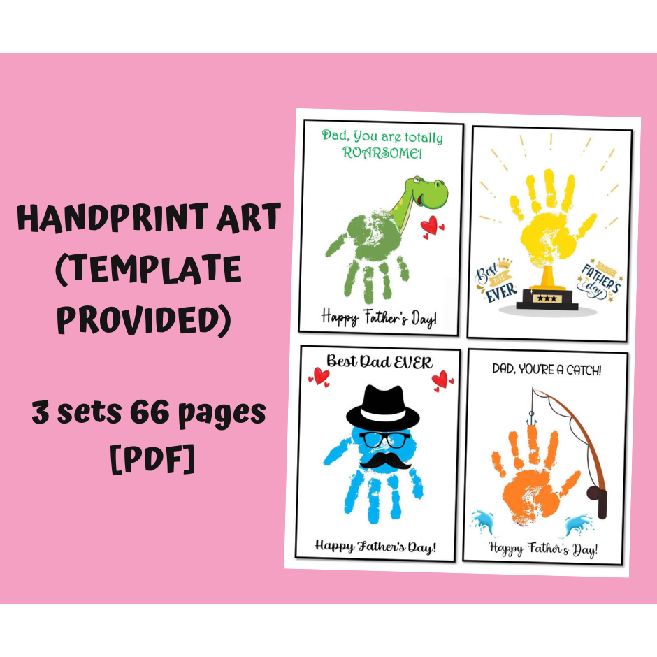 A499 – [PDF] Handprint art 3 sets 66 pages (template provided) - kids ...