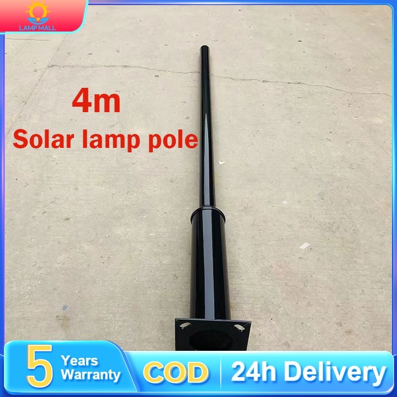Lamp Pole UFOSolar street light pole 4M Heavy Duty Galvanized Steel Split Connect Mounting pole ...