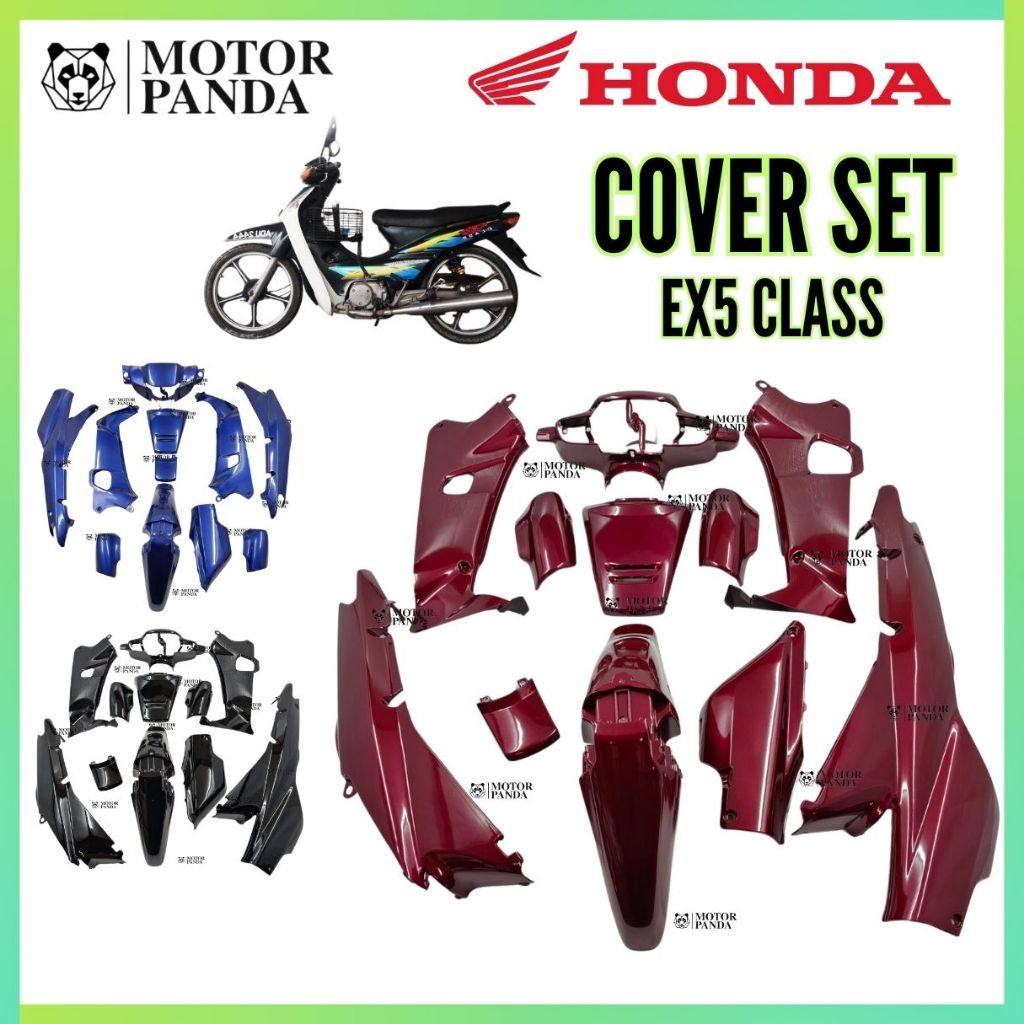 HONDA EX5 CLASS 110 CLASS110 CLASS COVERSET COVER SET BODY CAVER KAVER BODY SET COMPLETE RED ...