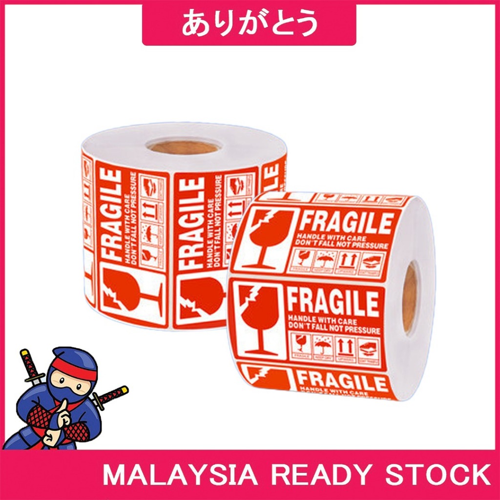 Arigatou Fragile Label Sticker Fragile Word Sticker Light Handle ...