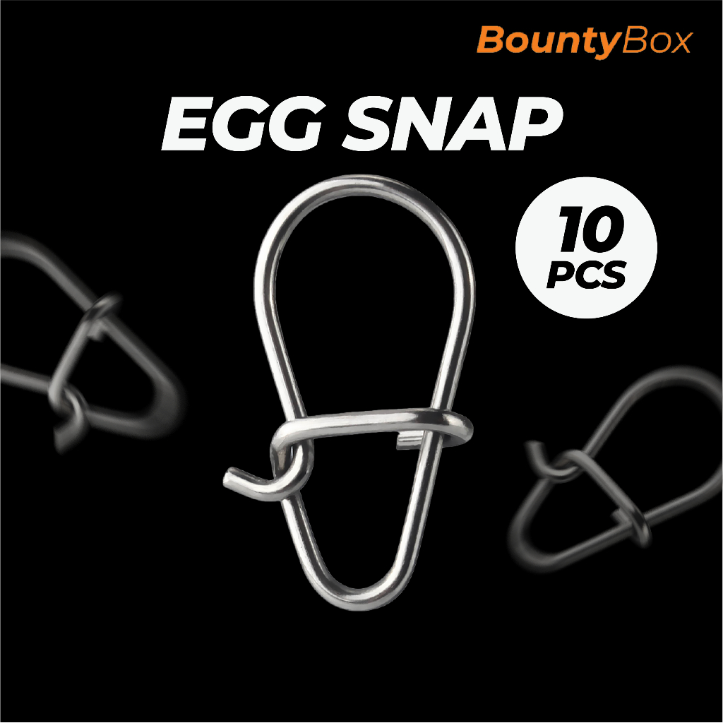 [10 PCS] Egg Snap #00-#4 Ultralight Jigging Casting Bottom Haruan ...