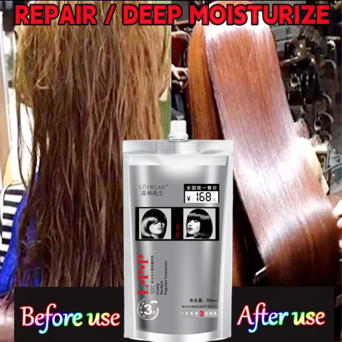 Hair Mask Keratin Treatment Penjagaan Rambut Lurus Rambut Nourishing ...