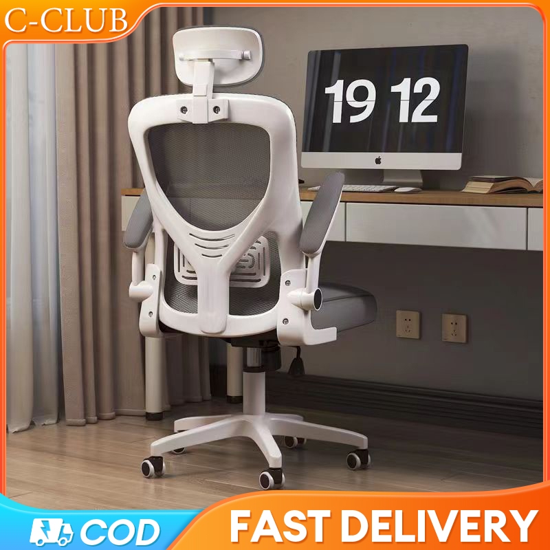 C-CLUB Office Chair Computer Chair Mesh Ergonomic Chair Adjustable ...