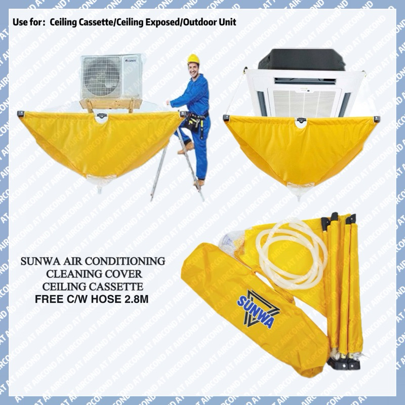 Sunwha Multipurpose Aircond Cleaning Bag Ceiling Cassette Canvas / Wall ...