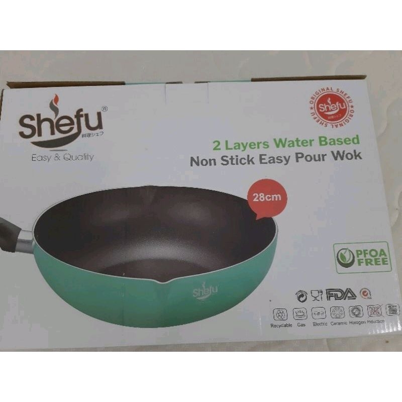 Shefu Aluminium Wok with Mouth Designed (28 cm) | Shopee Malaysia