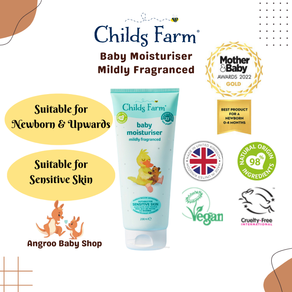 Childs Farm OatDerma Baby Moisturiser Fragrance Free 200ml, For Dry ...