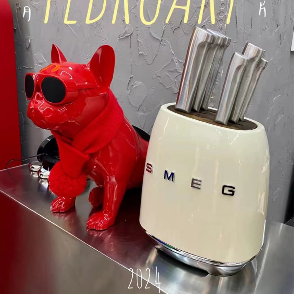 🔥German SMEG knife set kitchen household antique stainless steel ...