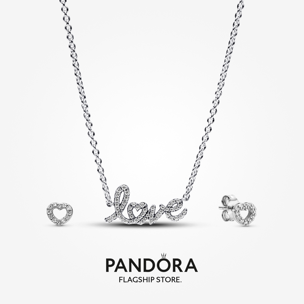 Pandora Handwritten Love Necklace Gift Set - 45CM | Shopee Malaysia
