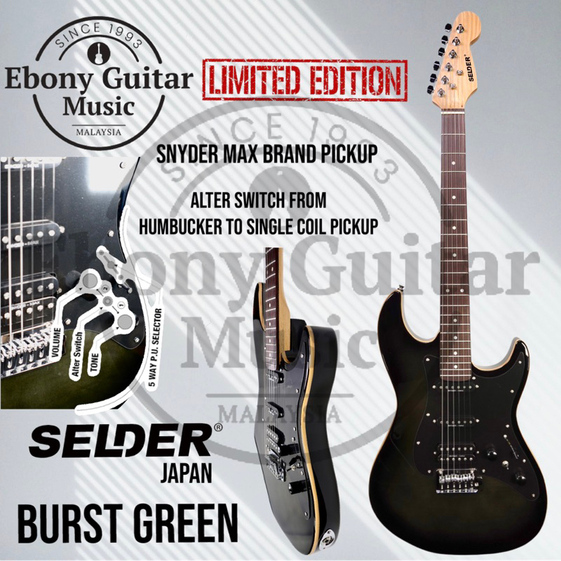 Selder Japan Electric Guitar Stratocaster Package Set | Shopee Malaysia