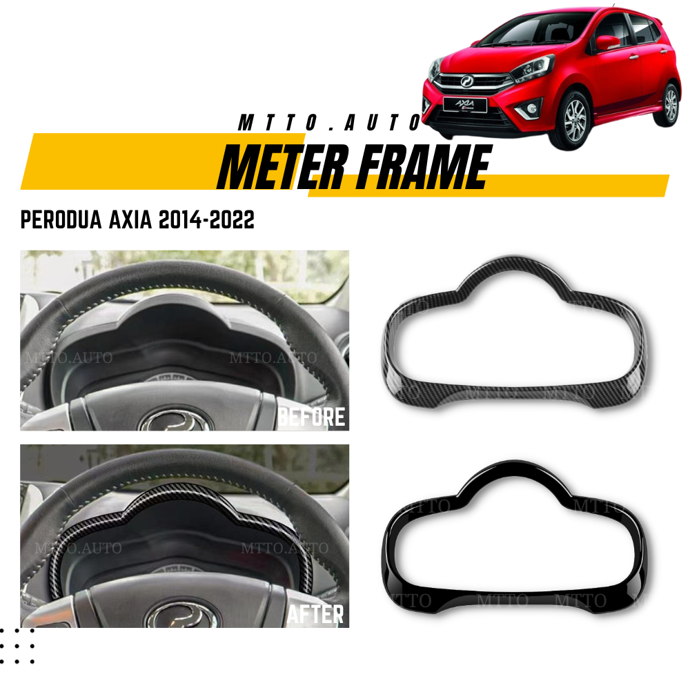 MTTO Perodua Axia 2014-2022 Interior Car Interior Dashboard Meter Frame ...