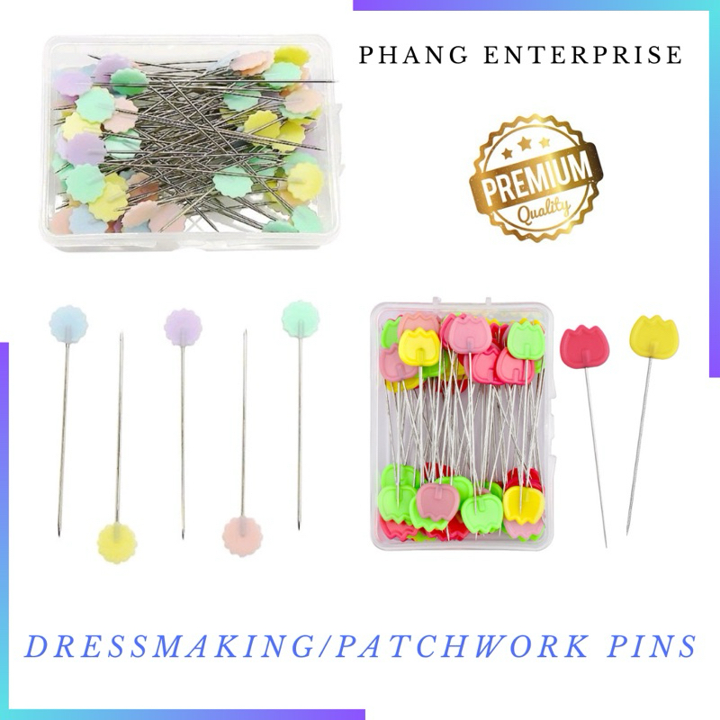 Flower Head Pin jarum needle 100pcs/box | Shopee Malaysia