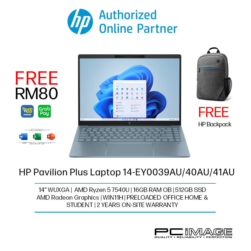 HP Pavilion Plus 14 AMD Laptop 14-EY0039AU / 14-EY0040AU / 14-EY0041AU ...
