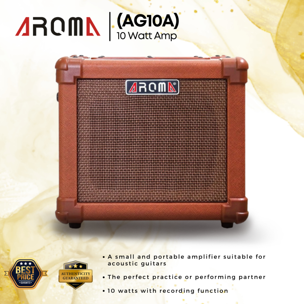 AROMA AG10A 10watt Portable Compact Acoustic Amplifier ( AG-10 / AG 10 / AG-10A ) | Shopee Malaysia