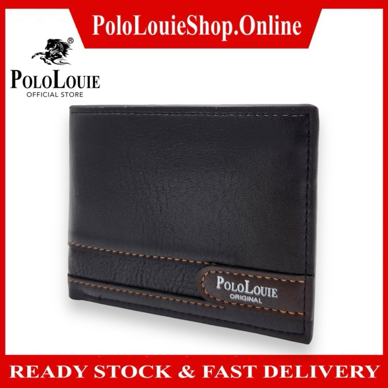 Original Polo Louie Men Luxury PU Leather Wallet Bi-fold Smart Short ...