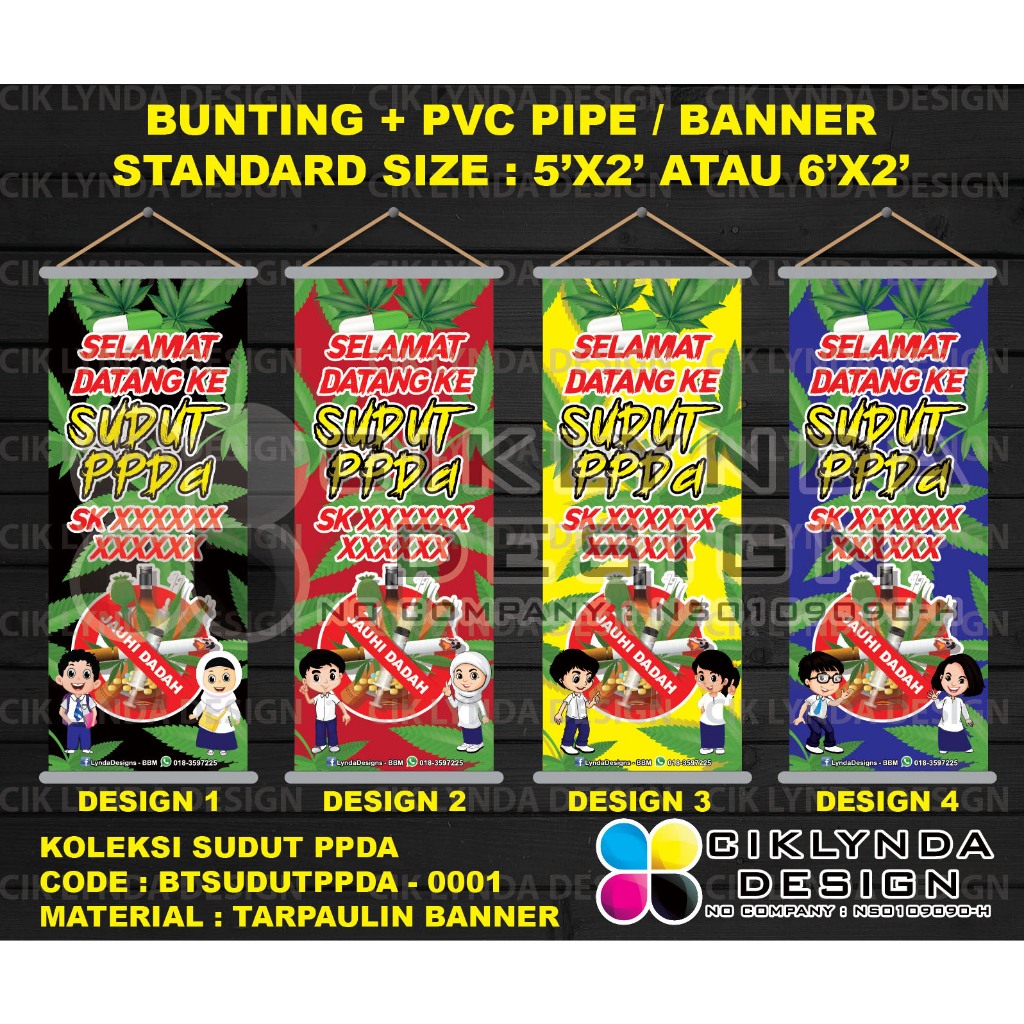 PRE-ORDER - BUNTING + PVC PIPE - SUDUT PPDA ATAU LORONG PPDA | Shopee Malaysia