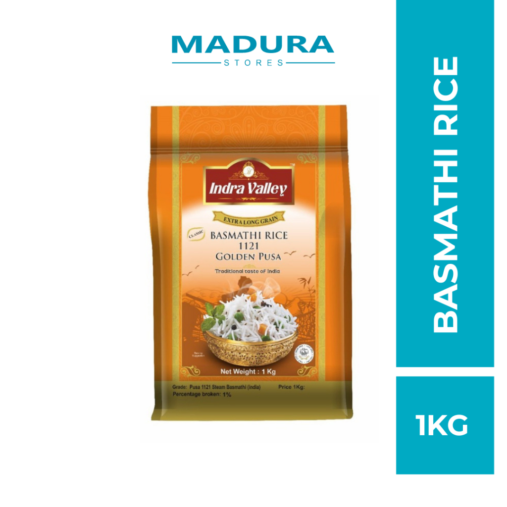 Indra Valley Golden Pusa Basmathi Rice 1Kg | Shopee Malaysia