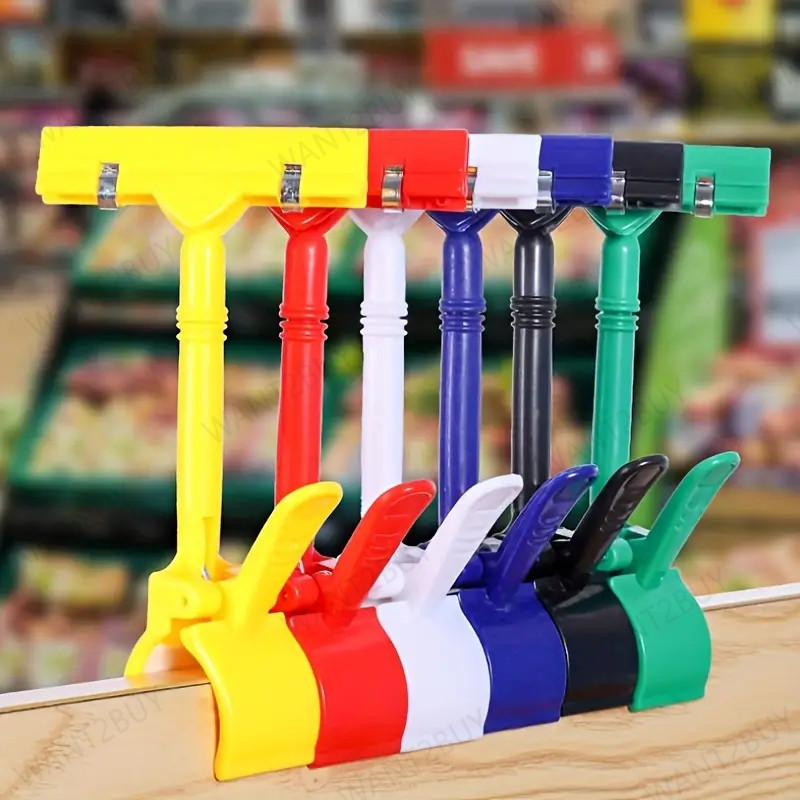 (1 pcs) Price Tag Pop Clip Holder Stand Label Rack Supermarket Sign ...