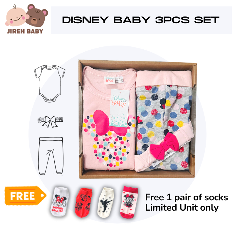 Minnie Mouse Newborn to 24M Baby Girl Gift Set Disney Baby Girl Baby ...