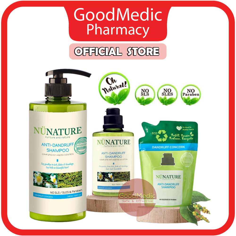 Nunature Anti-dandruff Shampoo (NU Nature Shampoo for all hair type ...