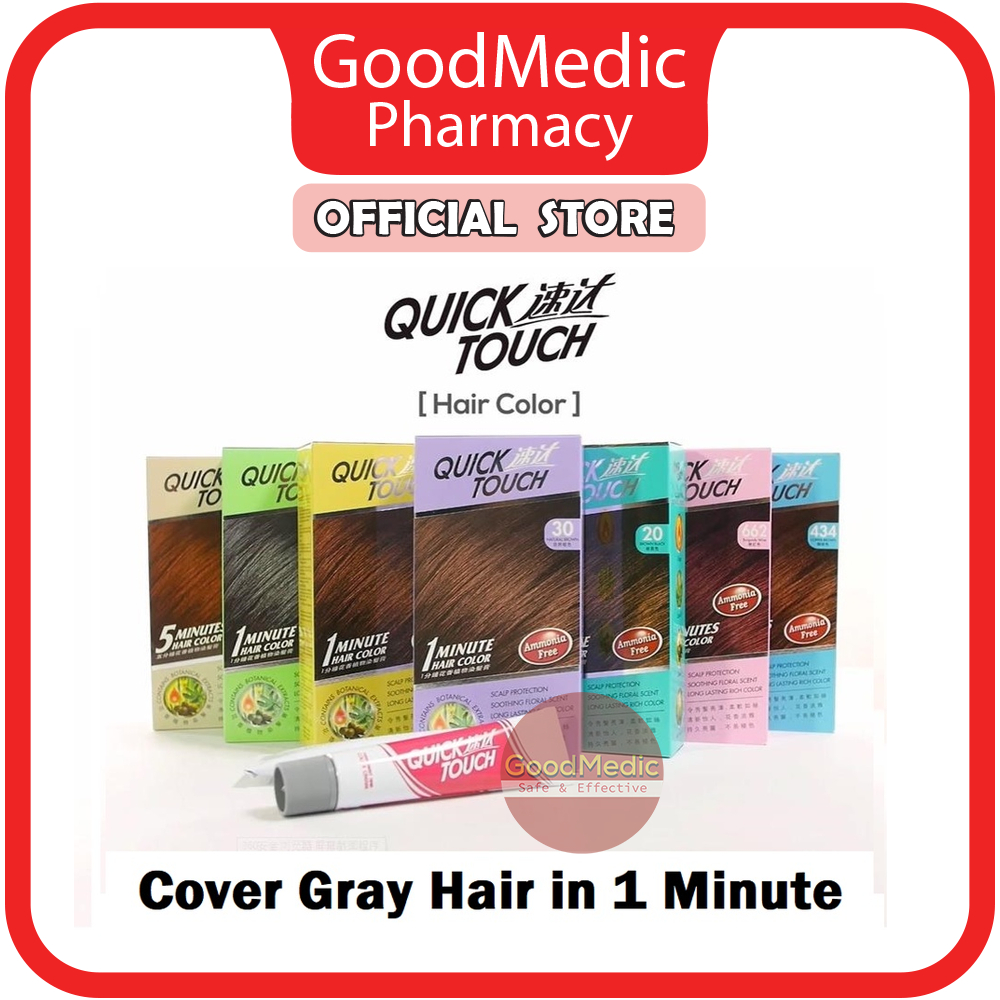 Quick Touch 1 Minute Hair Color For Grey Hair Coverage Only Instant ...