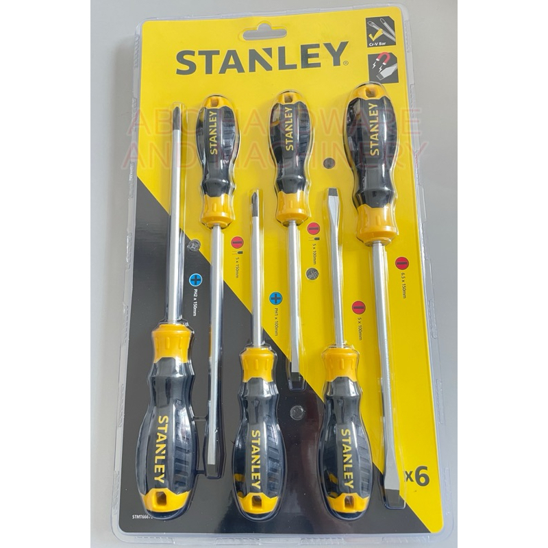 Stanley 6 Piece Cushion Grip Screwdriver Set STMT66672 | Shopee Malaysia