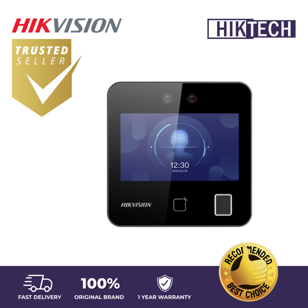 Hikvision DS-K1T343 Face Recognition Terminal Support Face/Card ...