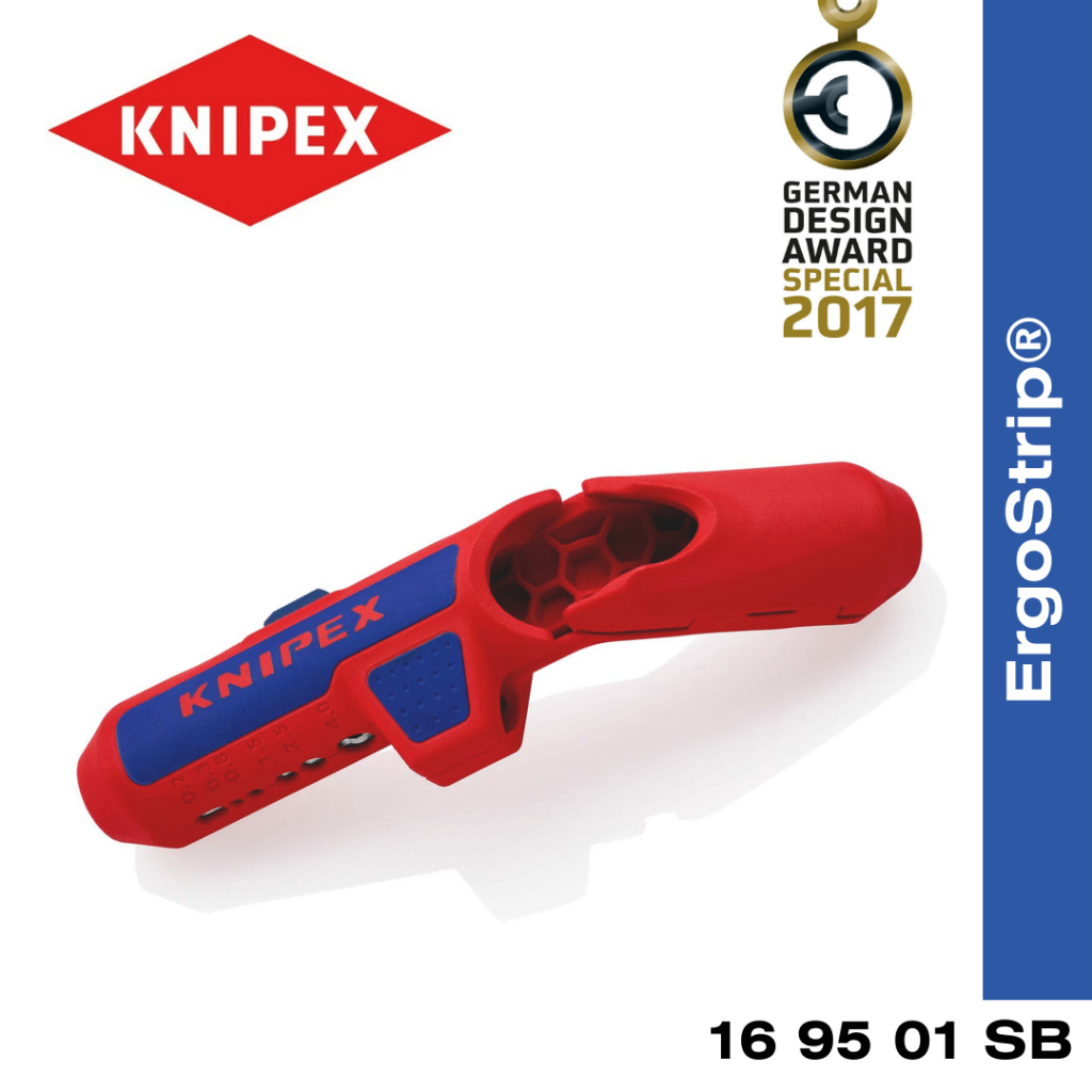 KNIPEX ErgoStrip® Universal Stripping Tool 16 95 01 SB | Shopee Malaysia