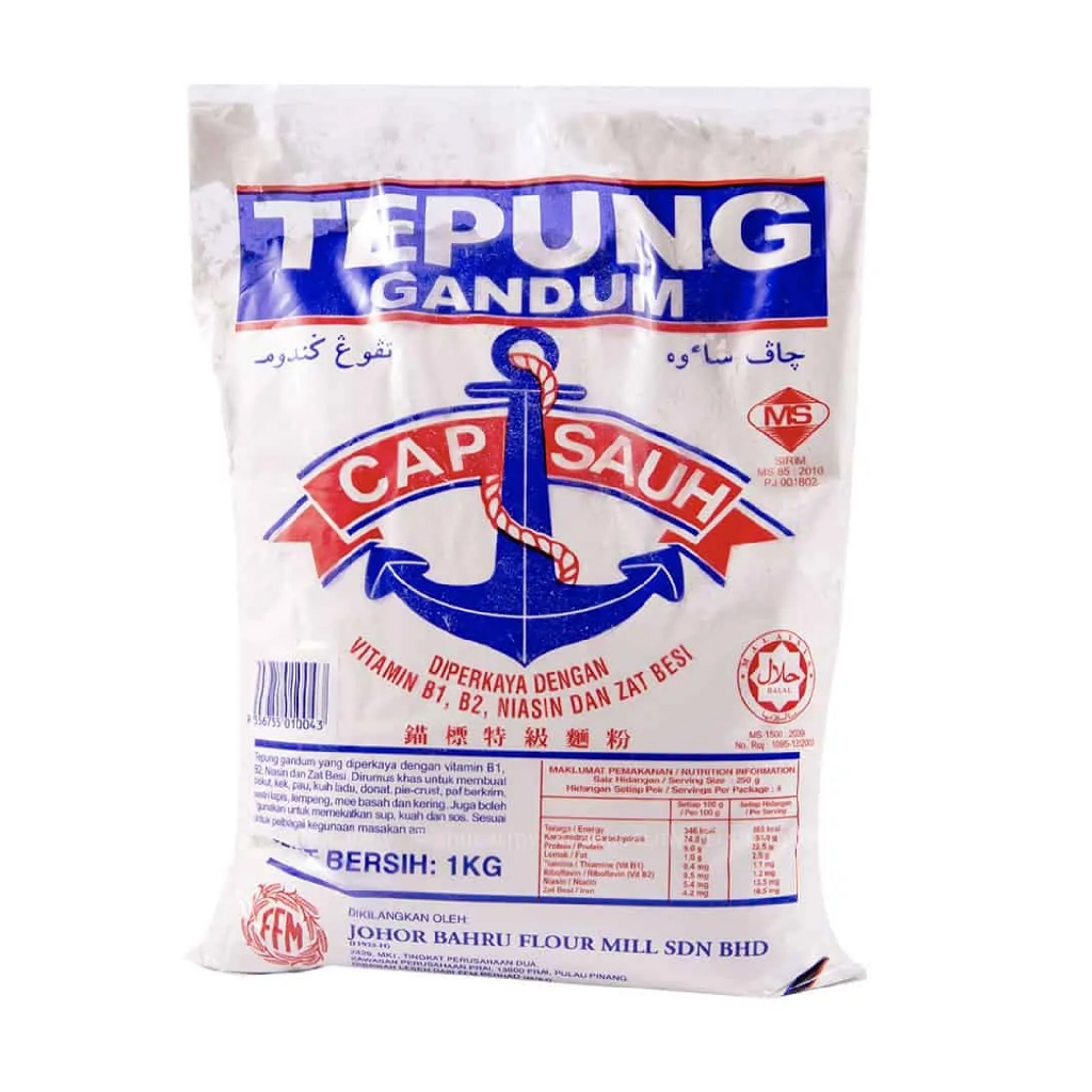 Tepung Gandum Cap Sauh/Cap Kunci Biru 1kg | Shopee Malaysia