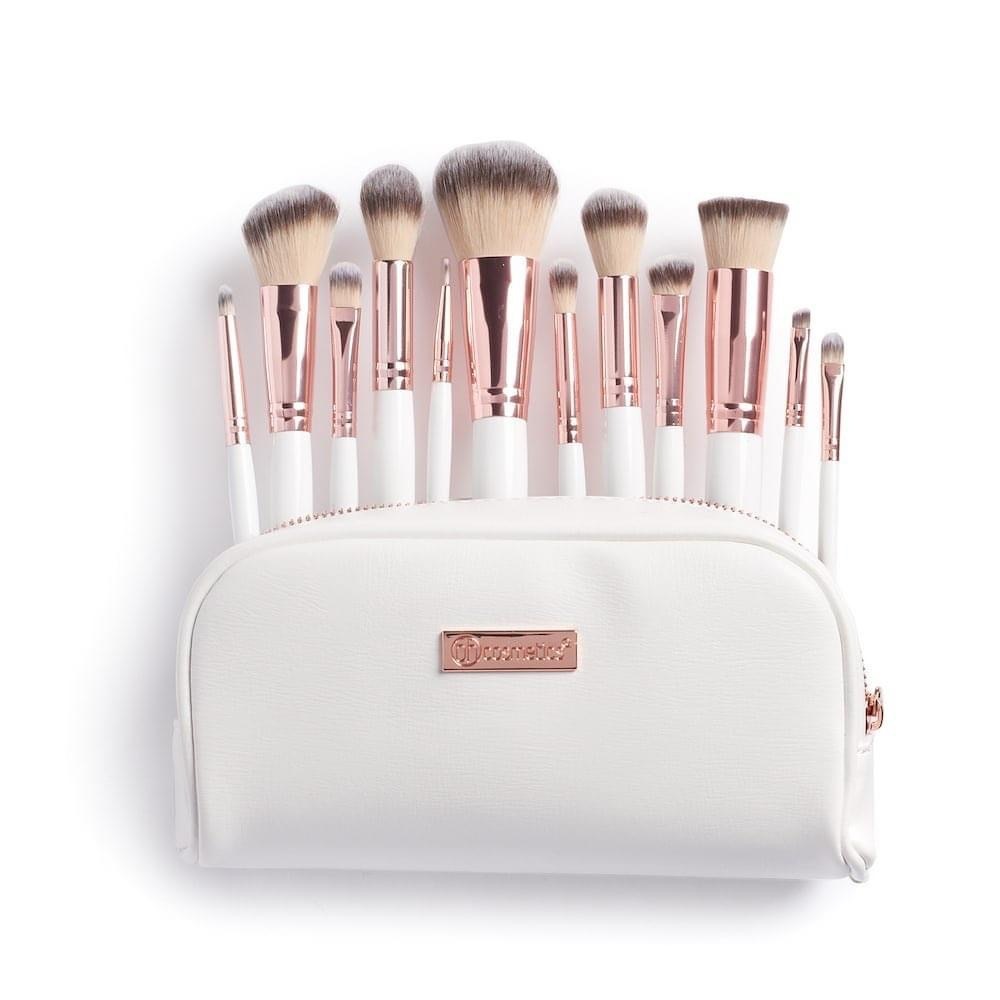 BH Cosmetics Rose Romance 12pcs Makeup Brush Set *(With Bag) Foundation ...