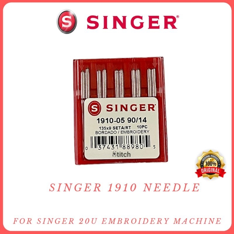 SINGER 1910 Needle For 20U Embroidery Sewing Machine | Shopee Malaysia