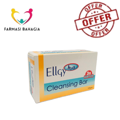 [ Exp 4/2027 ] ELLGY H2O CLEANSING BAR 100G - For Dry And Sensitive ...