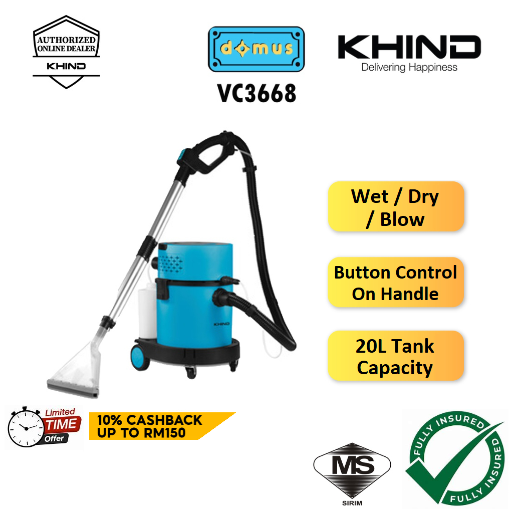 [NEW] Khind 3 in 1 Vacuum Cleaner Wet and Dry & Blow with Remote ...