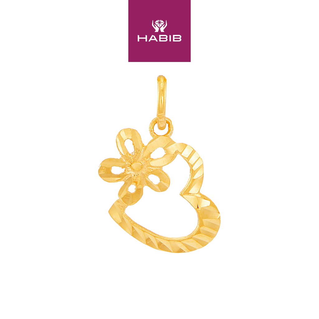 HABIB 916/22K Yellow Gold Pendant (Sweetheart) GP22 | Shopee Malaysia